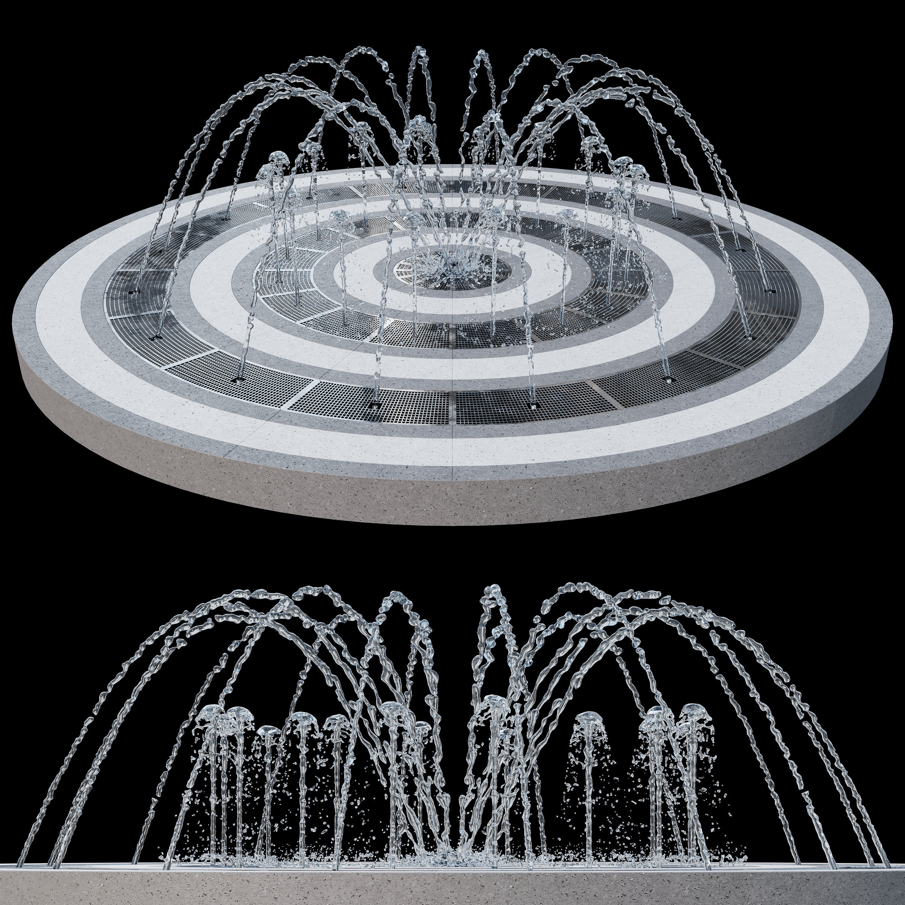 Dry fountain 01 3D model | CGTrader
