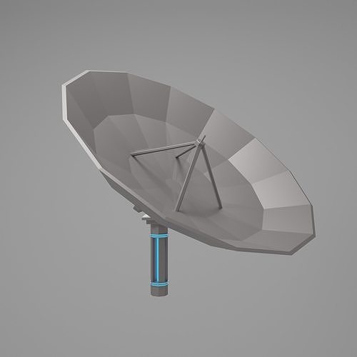 3D model Parabolic antenna VR / AR / low-poly | CGTrader