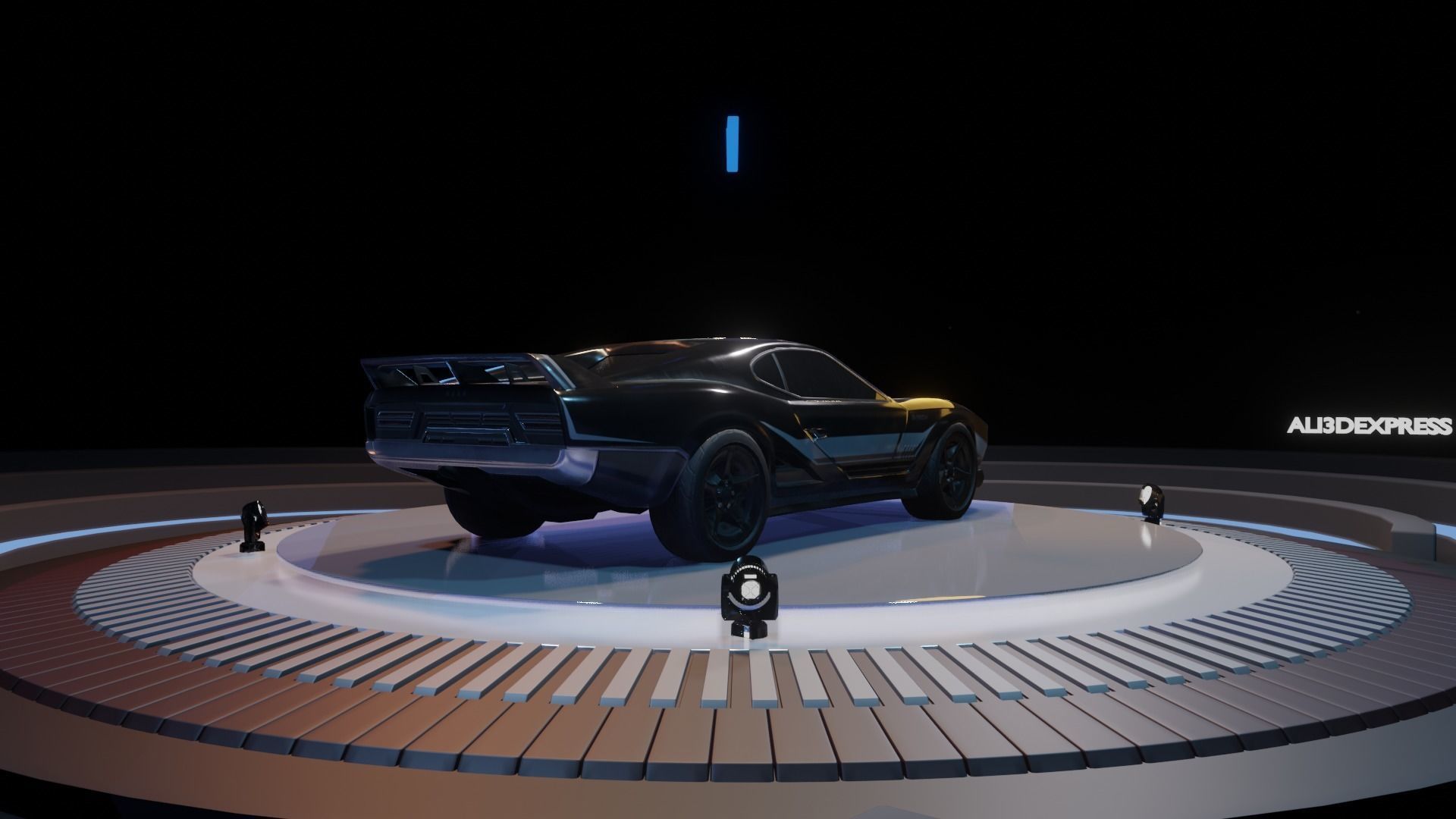 3D model Futuristic Cyber Car VR / AR / low-poly | CGTrader