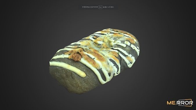 3D model Game Ready Squid Ink Bread VR / AR / low-poly | CGTrader