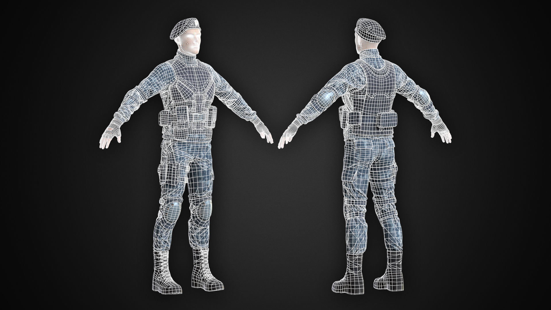 3D model Military Spy Winter Skin VR / AR / low-poly | CGTrader