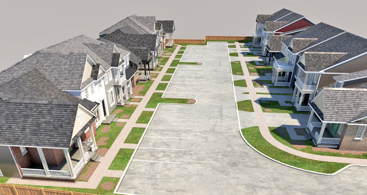 Peaceful neighborhood 3D model | CGTrader