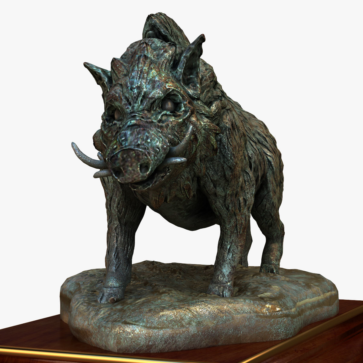 Boar Statue 3D model | CGTrader