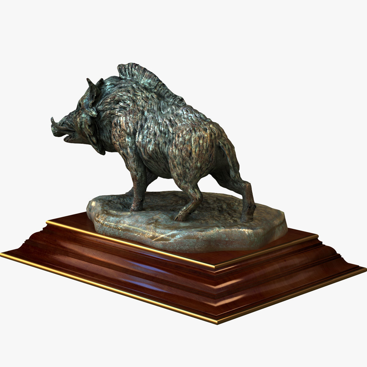 Boar Statue 3D model | CGTrader