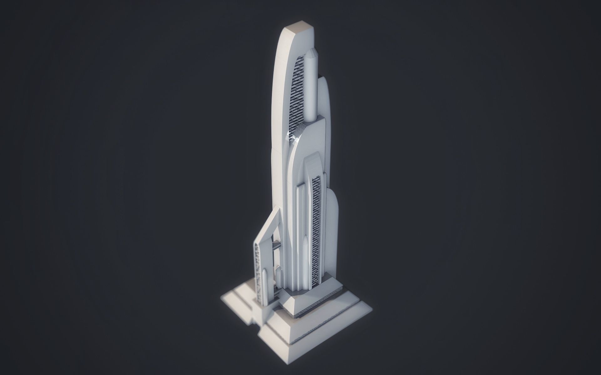 Sci-fi Building 3D model 3D printable | CGTrader