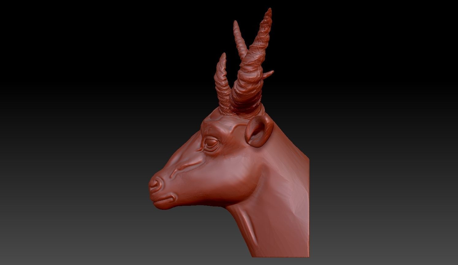 Goat Head 3D model 3D printable | CGTrader