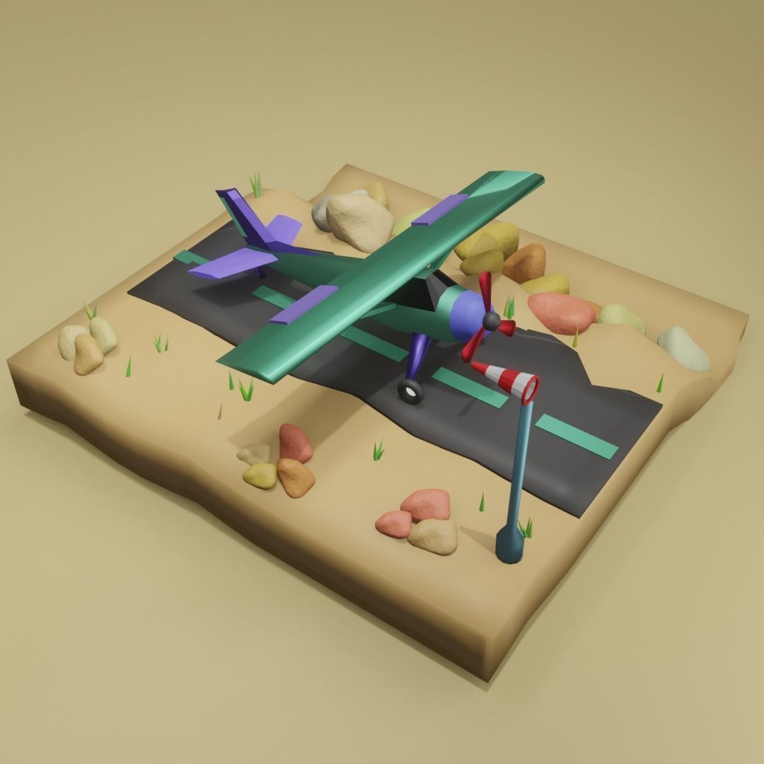 3d plane t in virtual world free VR / AR / low-poly 3D model | CGTrader