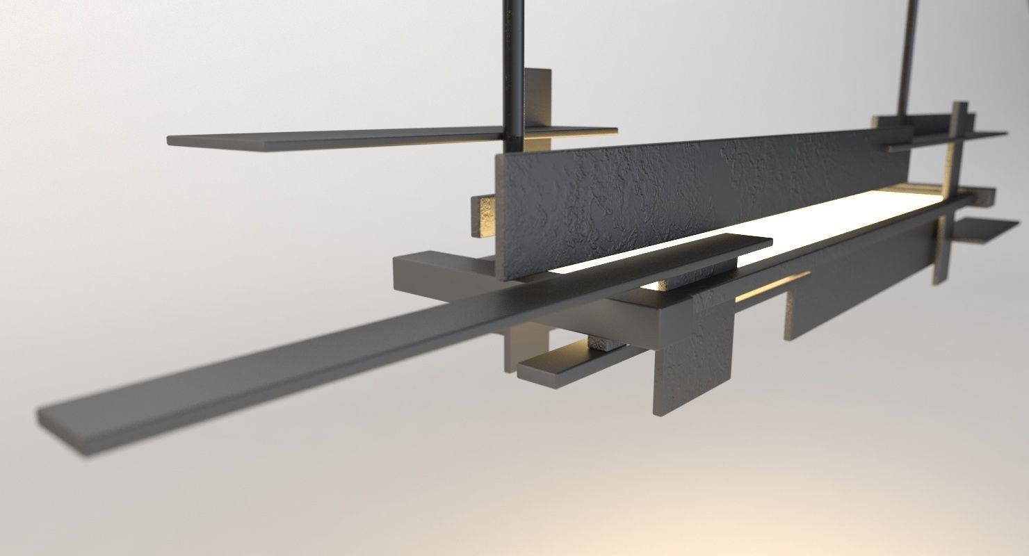 Planar Large Led Pendant 3D model | CGTrader