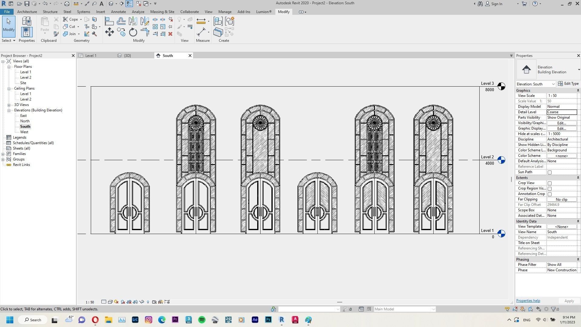 Classic Door Revit Family 3D model | CGTrader