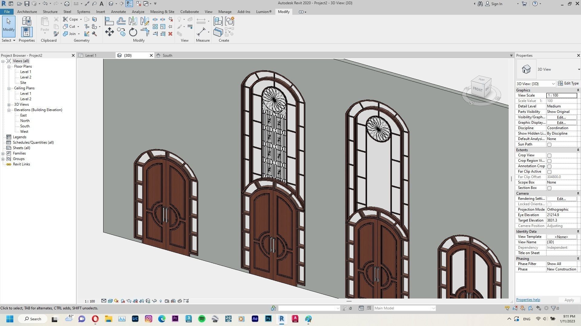 Classic Door Revit Family 3D model | CGTrader
