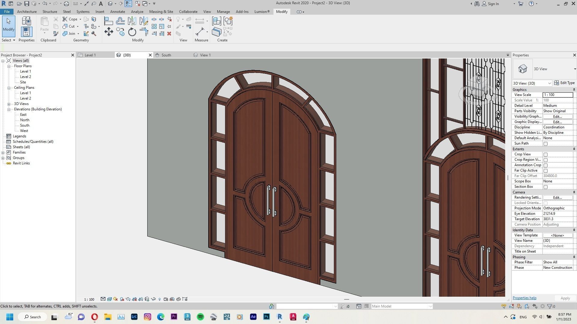 Classic Door Revit Family 3D model | CGTrader