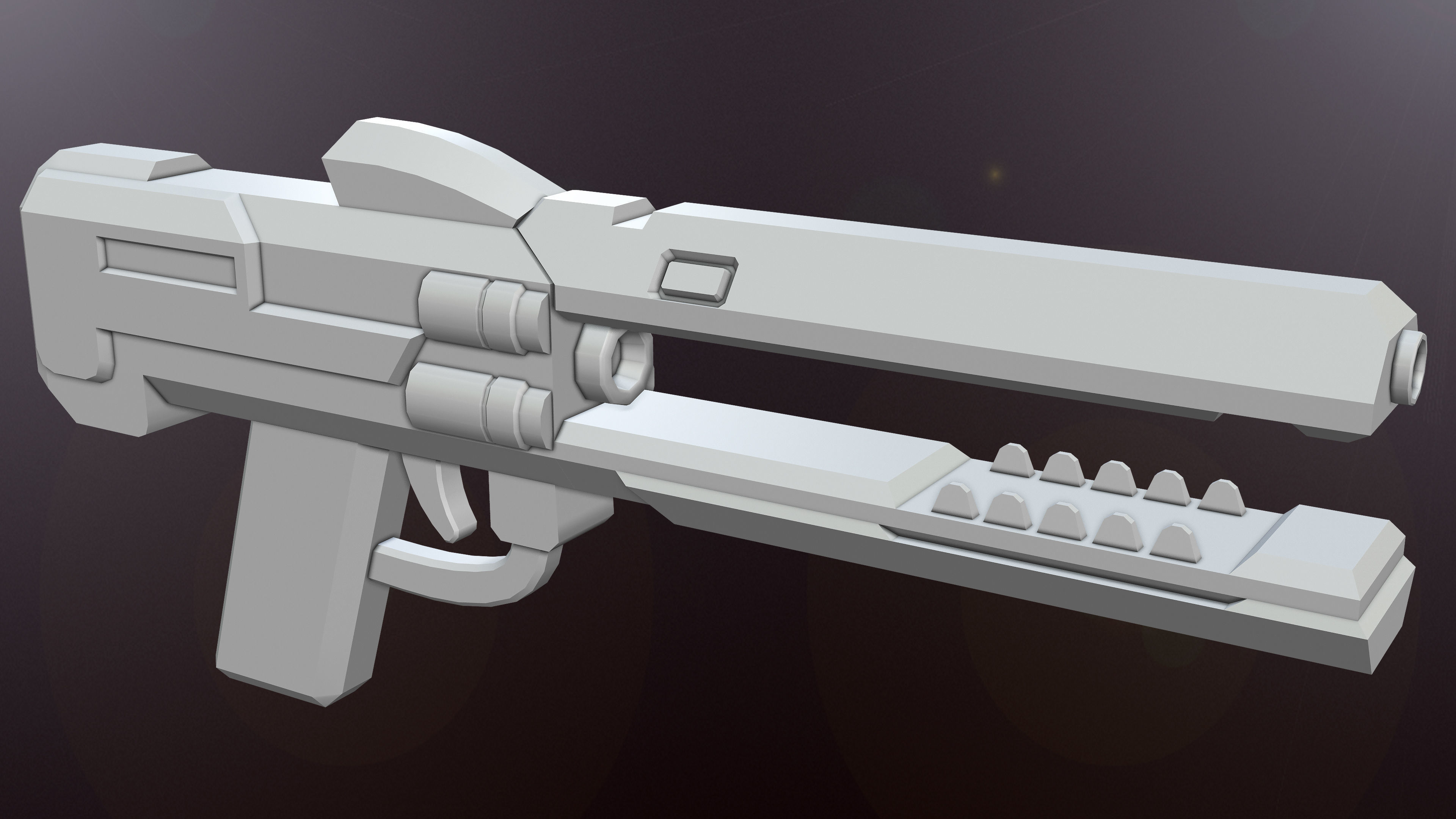 Sci-fi Gun Base meshes with uv 3D model | CGTrader