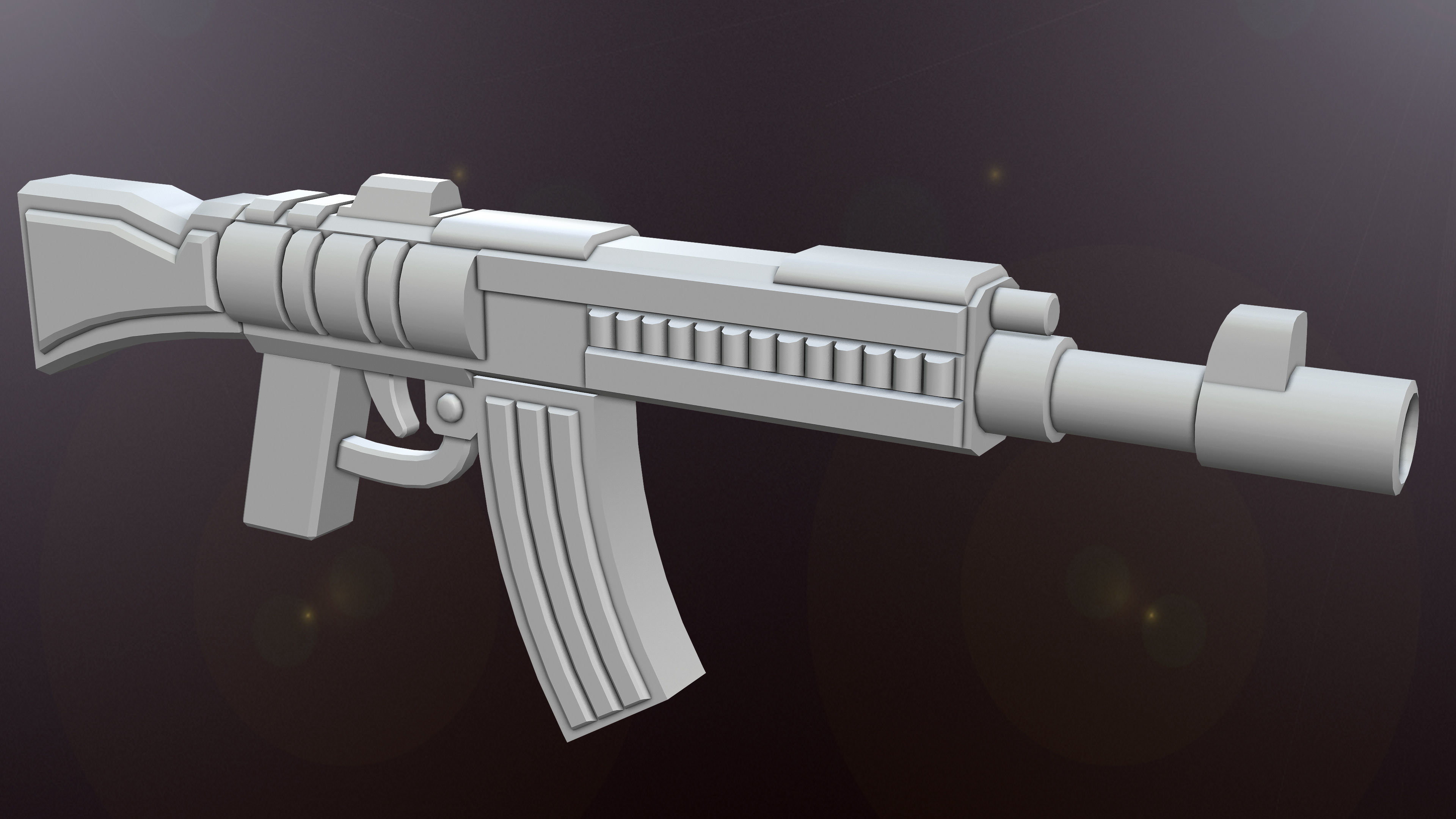 Sci-fi Gun Base meshes with uv 3D model | CGTrader