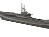 British T-class submarine 1-350 scale model STL 3D model 3D printable ...