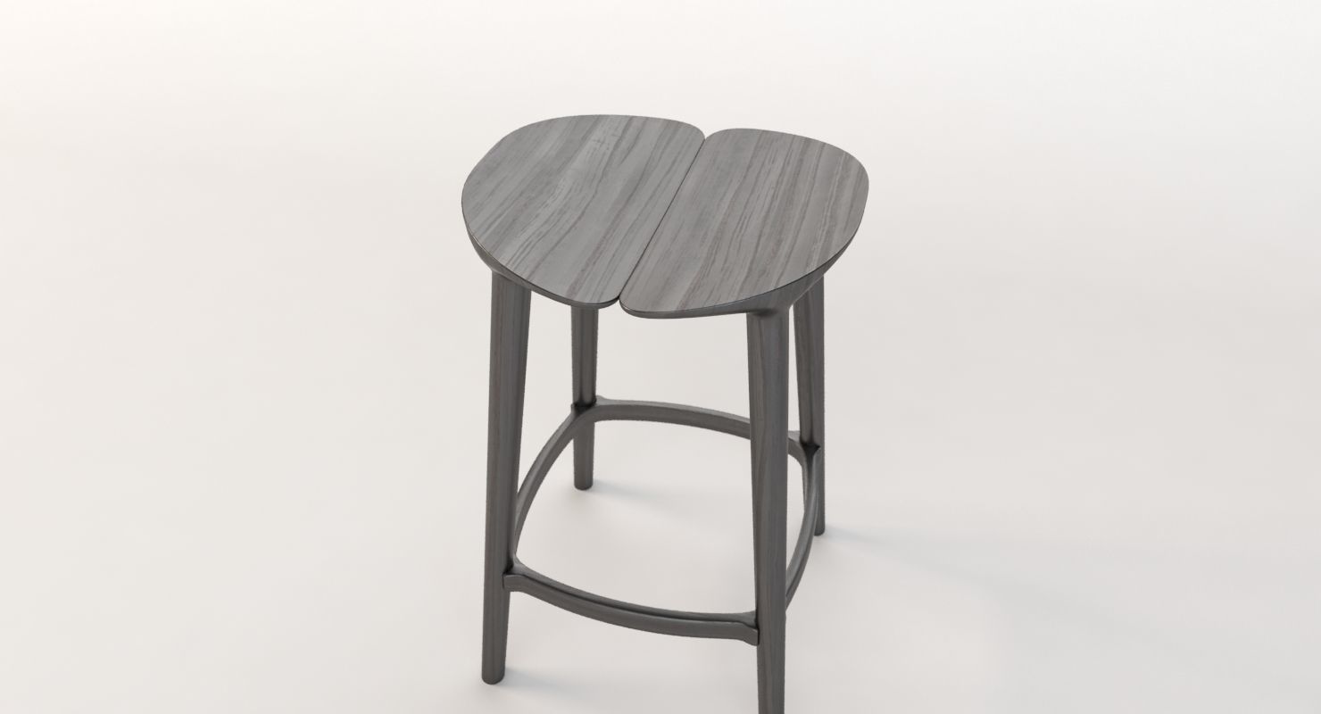 Mattiazzi Osso Solid wood Kitchen Stool 3D model | CGTrader
