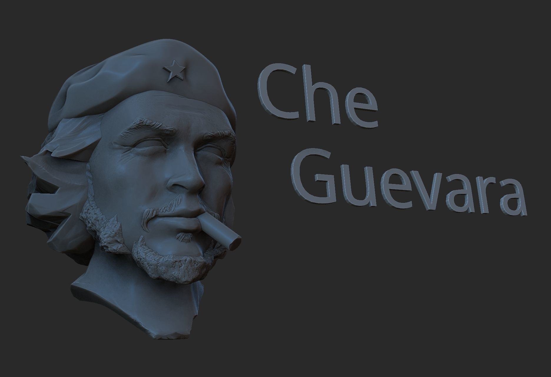 Che Guevara 3D model 3D printable | CGTrader