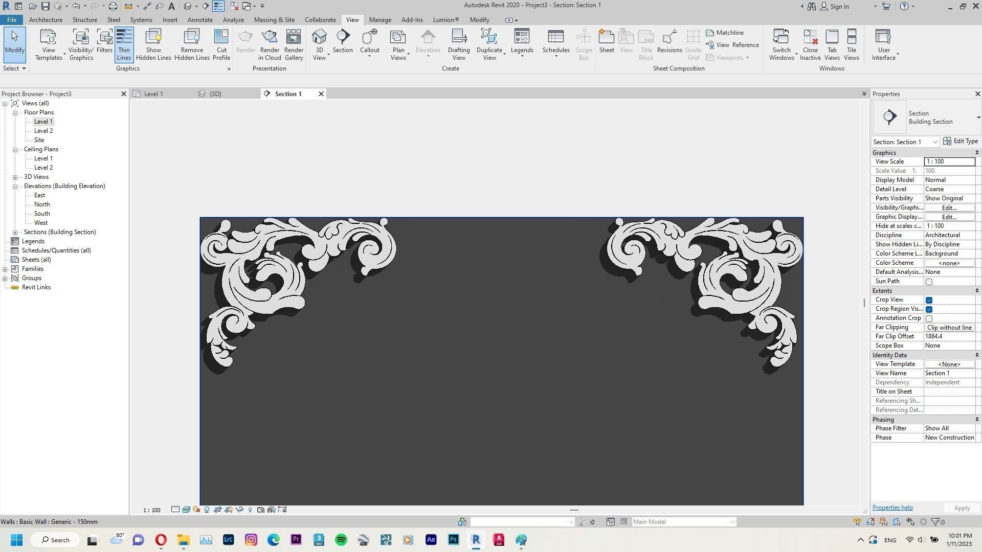 Classic Ornaments Revit Family 3D model | CGTrader