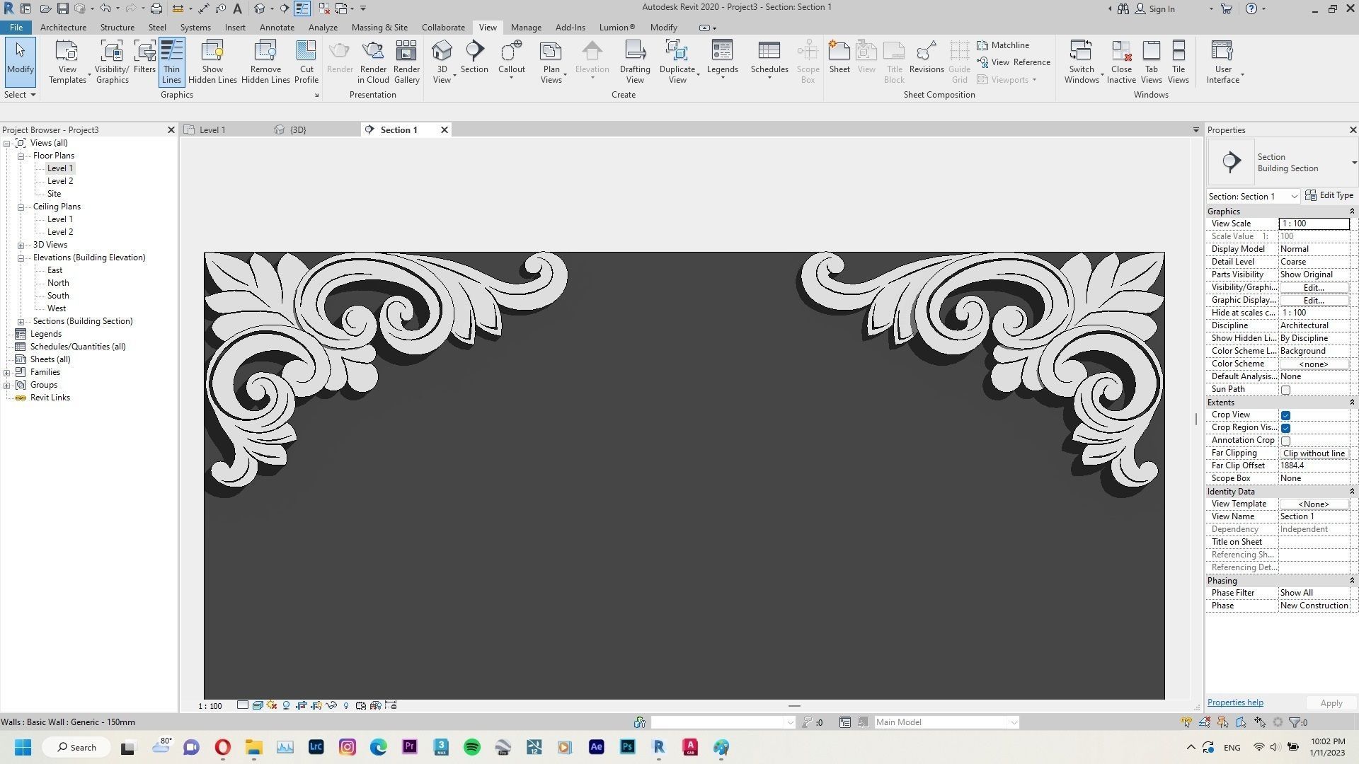 Classic Ornaments Revit Family 3D model | CGTrader