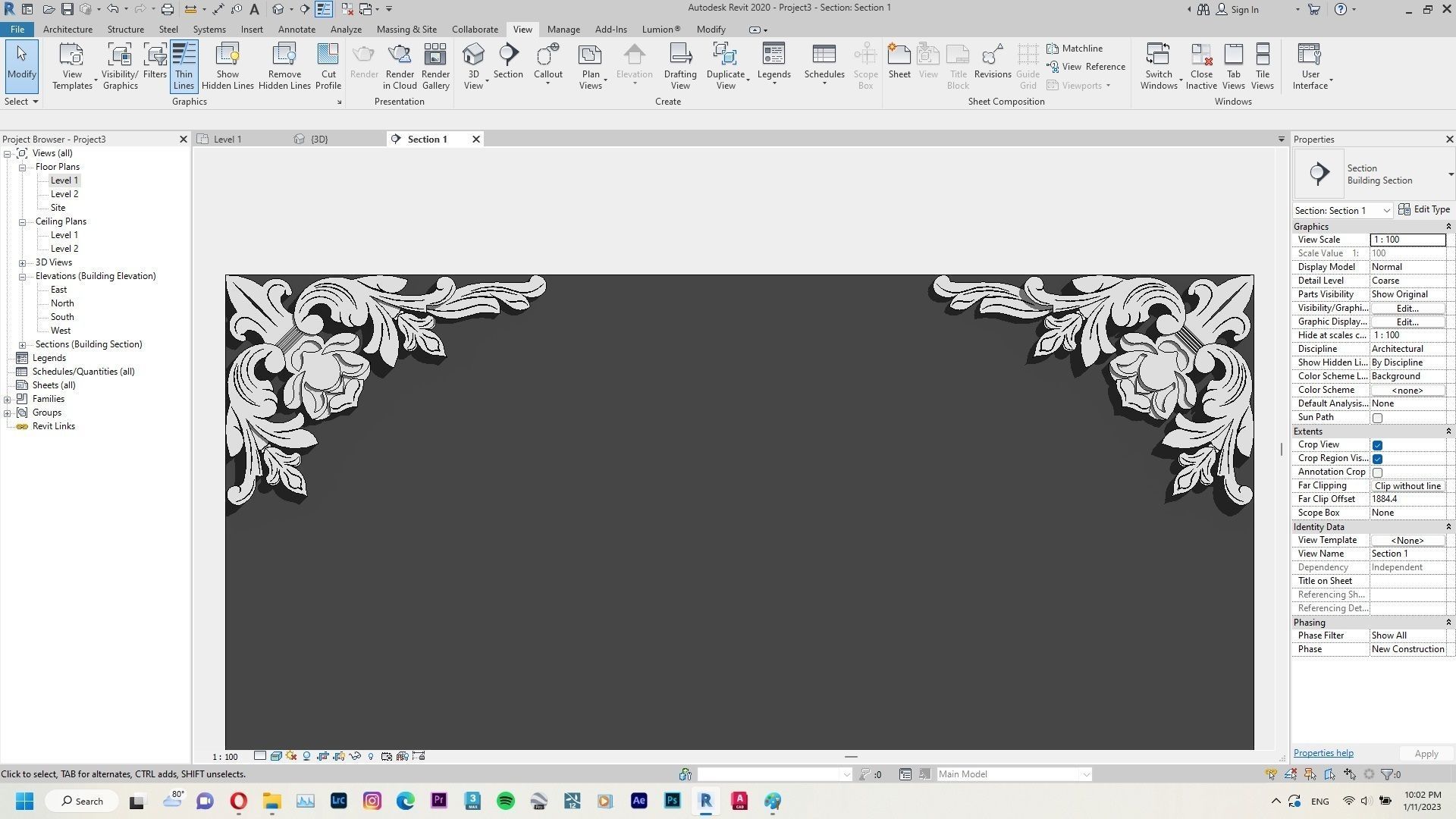 Classic Ornaments Revit Family 3D model | CGTrader