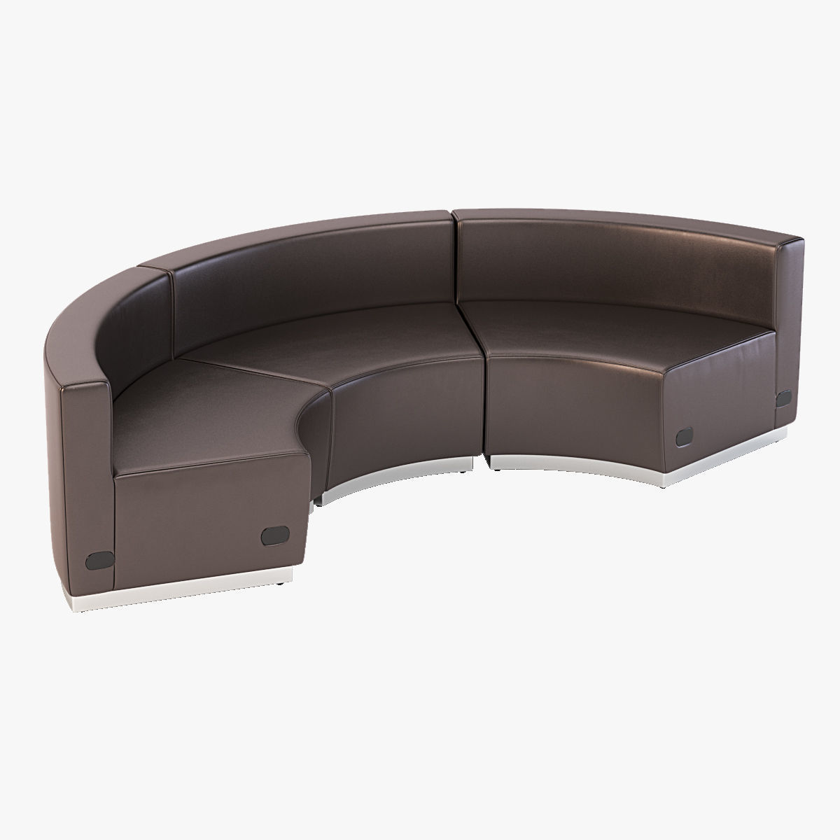 Krysten Sectional Three Seater Module Concave Round Sofa 3D model ...