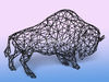 BUFFALO - WIRE ART 3D model 3D printable | CGTrader