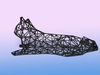 CAT LAYING - WIRE ART 3D model 3D printable | CGTrader