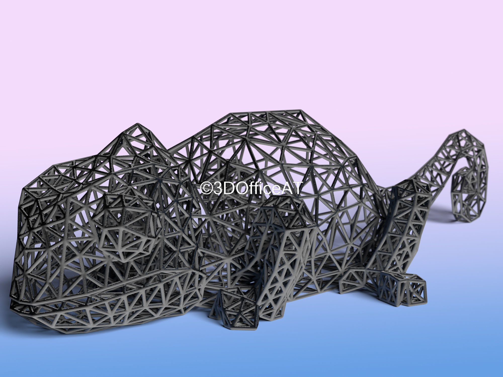 CHAMELEON - WIRE SCULPTURE 3D model 3D printable | CGTrader