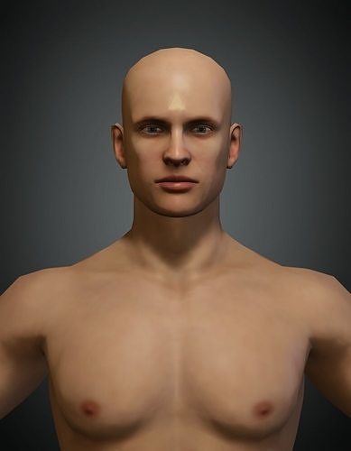 3D model Realistic Low Poly Male Game Character Rigged and Textured VR ...