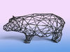 HIPPO - WIRE ART 3D model 3D printable | CGTrader