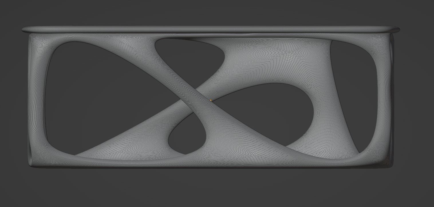 Y2K scifi Futuristic Design Luxury Table 3D model 3D model | CGTrader