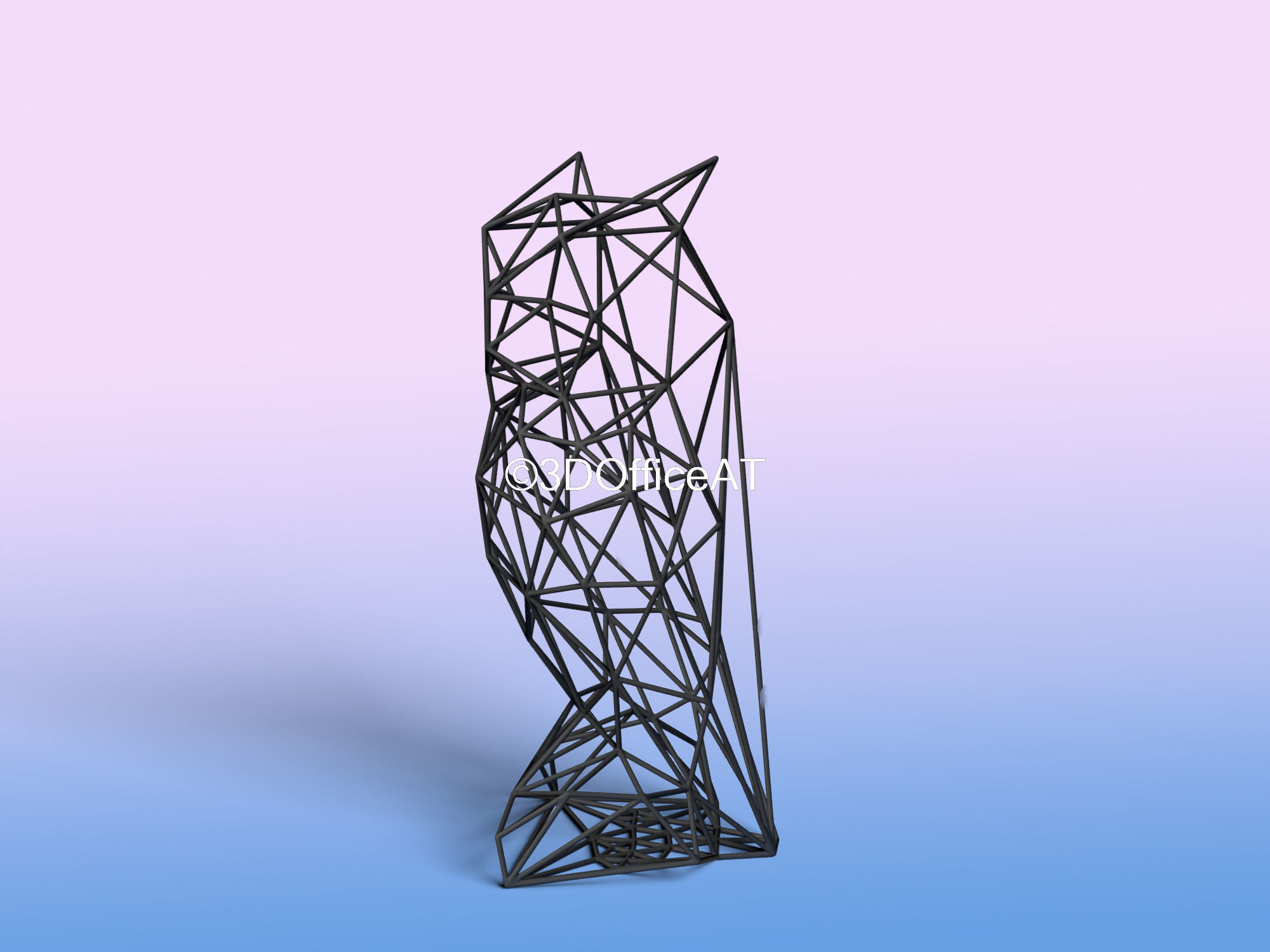 OWL - RESIN PRINT - WIRE ART 3D model 3D printable | CGTrader