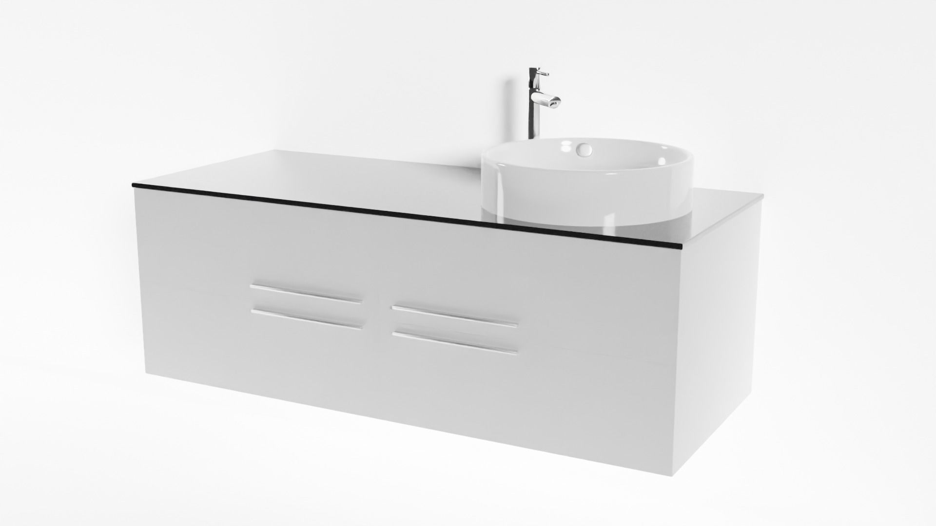 3D model Wall-Mounted Sink Unit VR / AR / low-poly | CGTrader