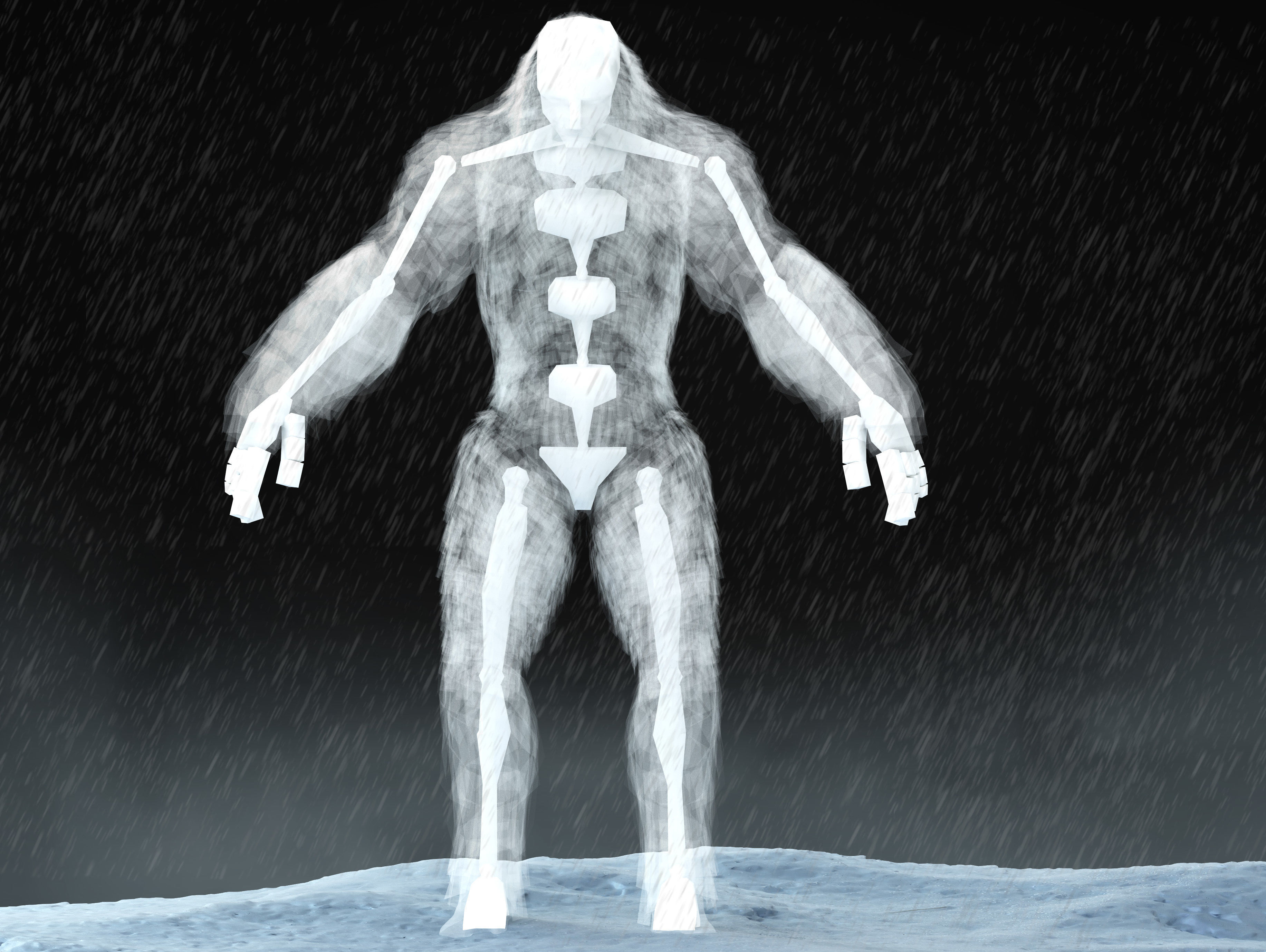 3D model Yeti Bigfoot VR / AR / low-poly rigged | CGTrader