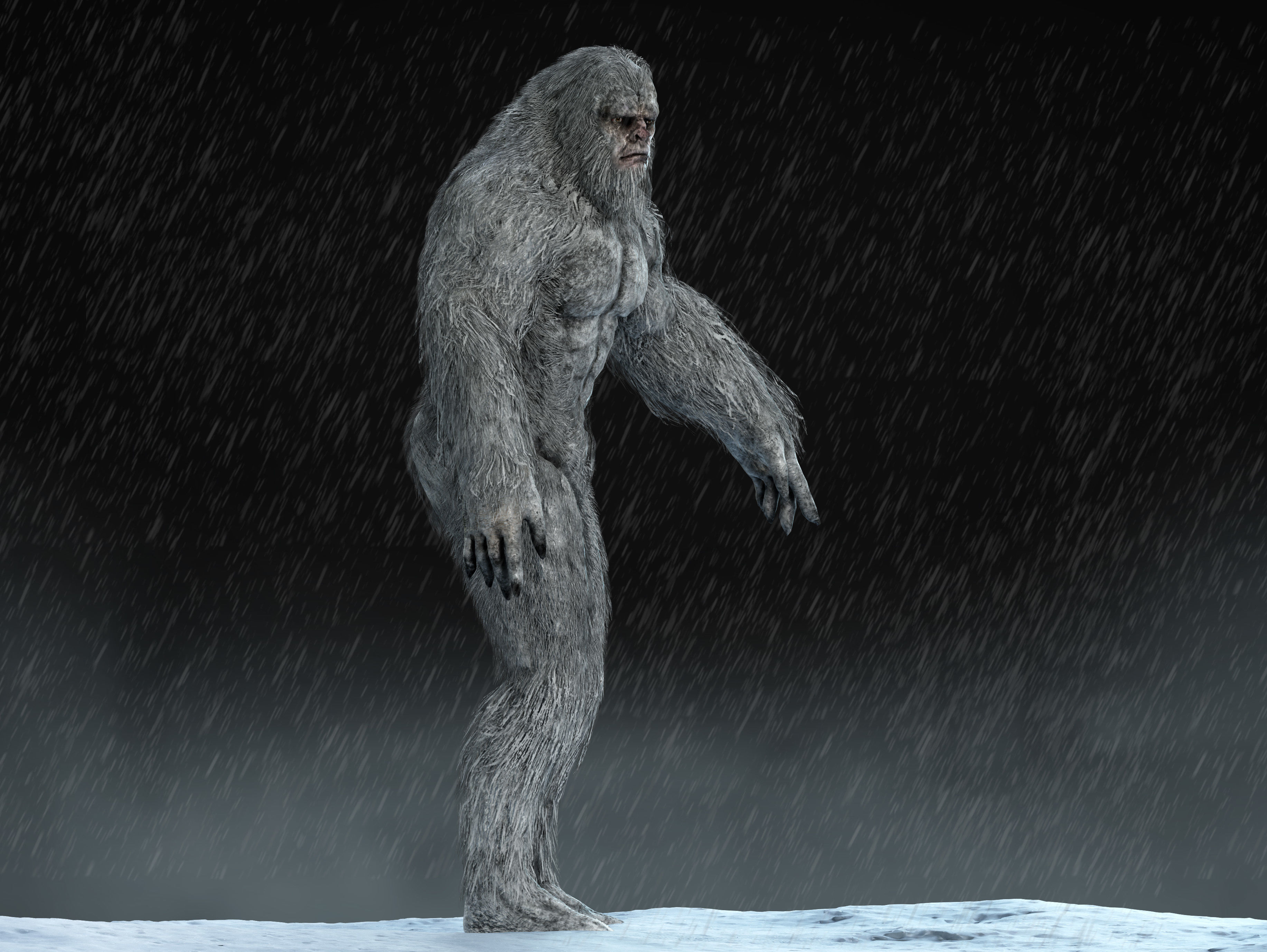 3D model Yeti Bigfoot VR / AR / low-poly rigged | CGTrader
