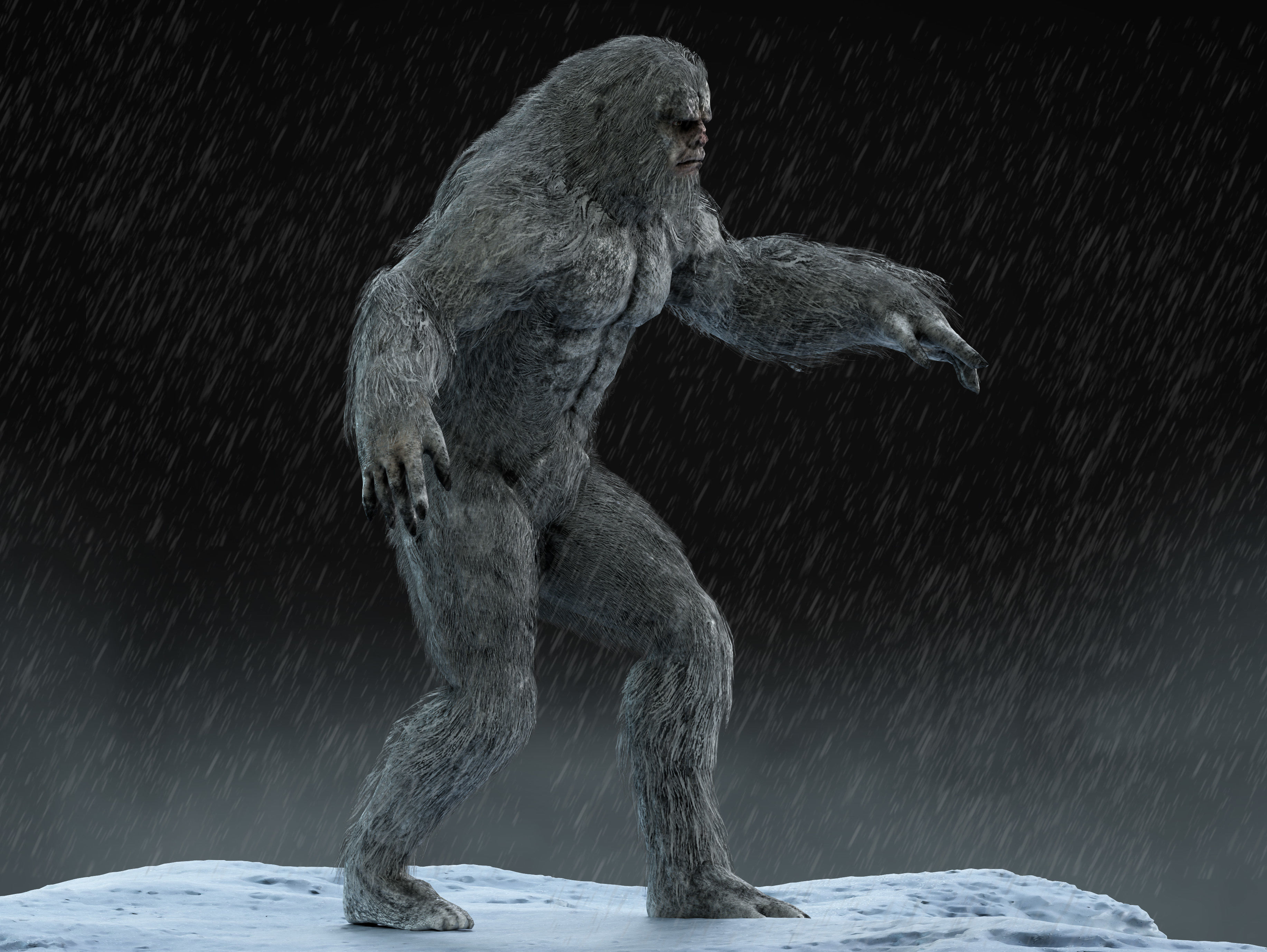 3D model Yeti Bigfoot VR / AR / low-poly rigged | CGTrader