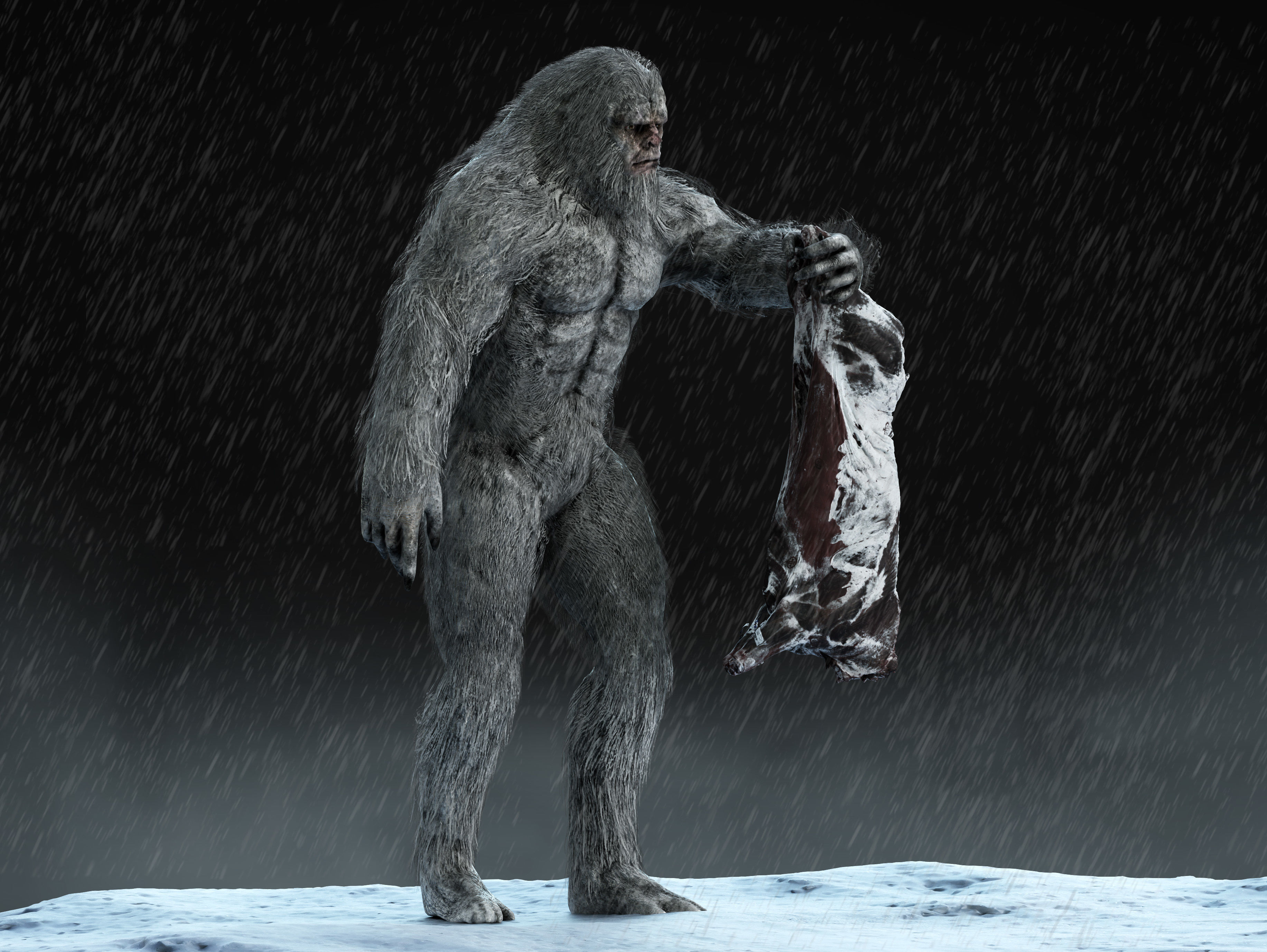 3D model Yeti Bigfoot VR / AR / low-poly rigged | CGTrader