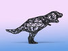 T-REX - WIRE ART 3D model 3D printable | CGTrader