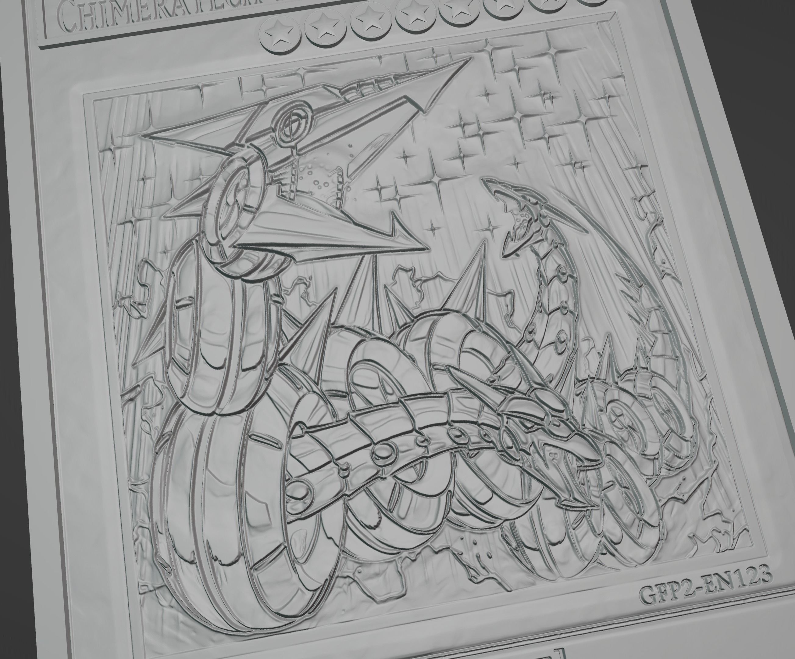 chimeratech fortress dragon - yugioh 3D model 3D printable | CGTrader