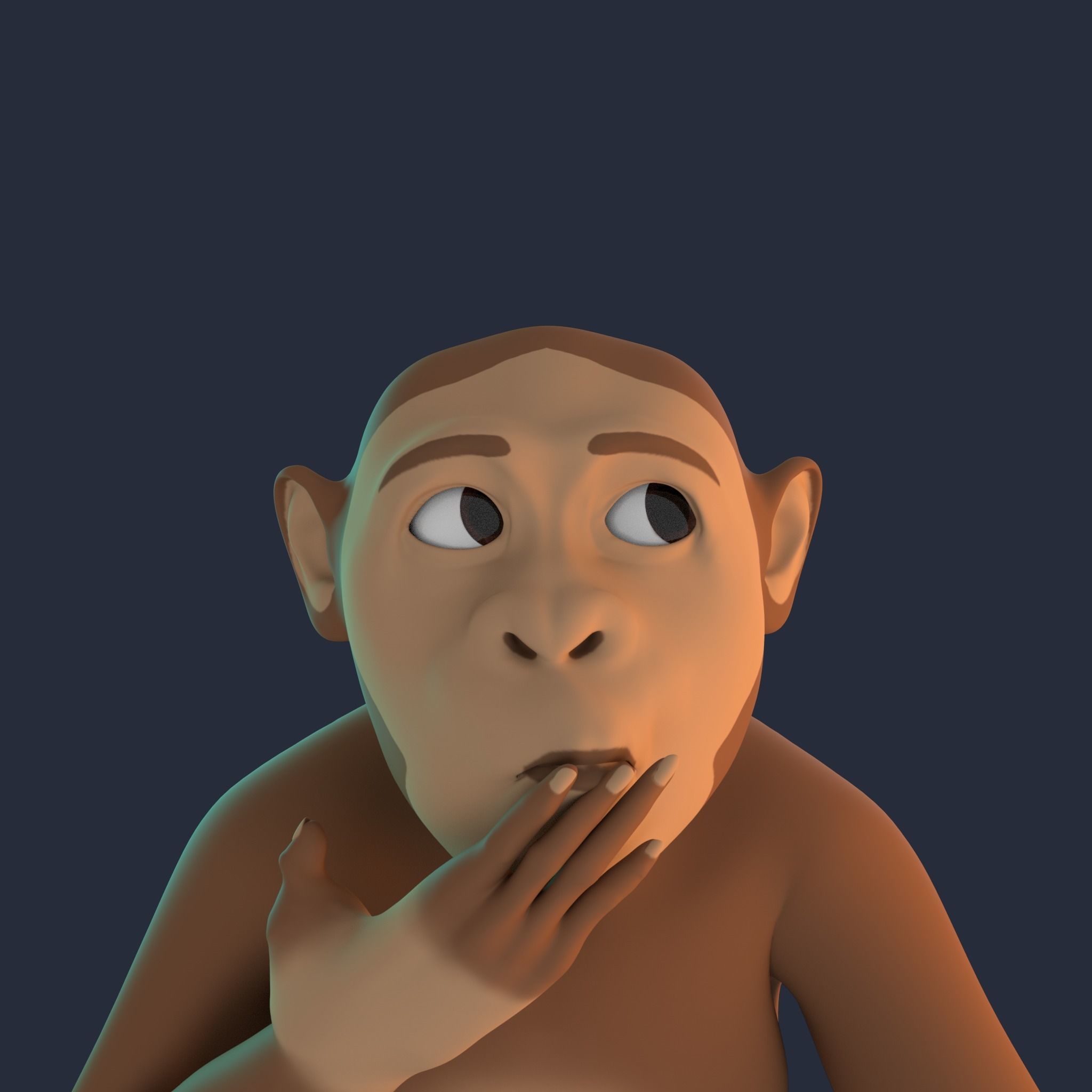 3D model Stylized Monkey Rigged VR / AR / low-poly | CGTrader
