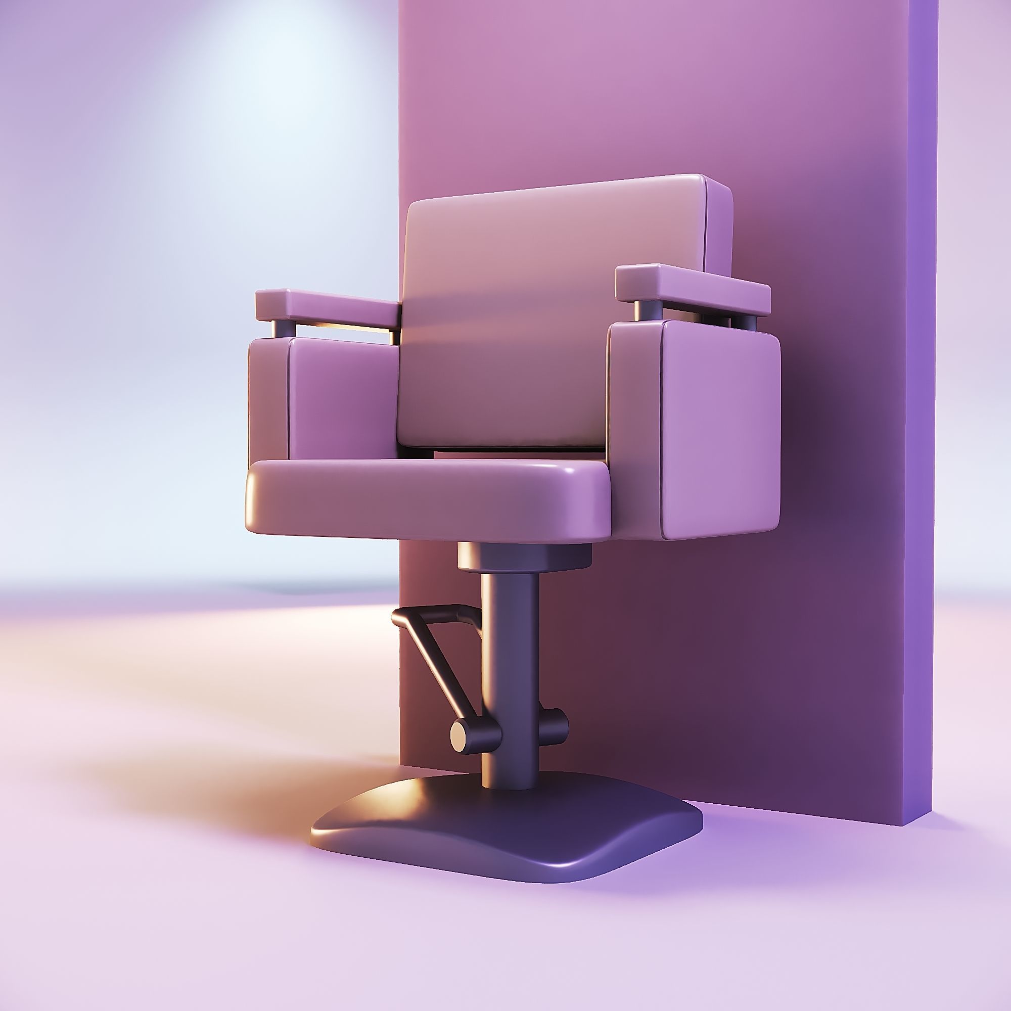 Miniature dollhouse furniture salon chair 3D model 3D printable | CGTrader