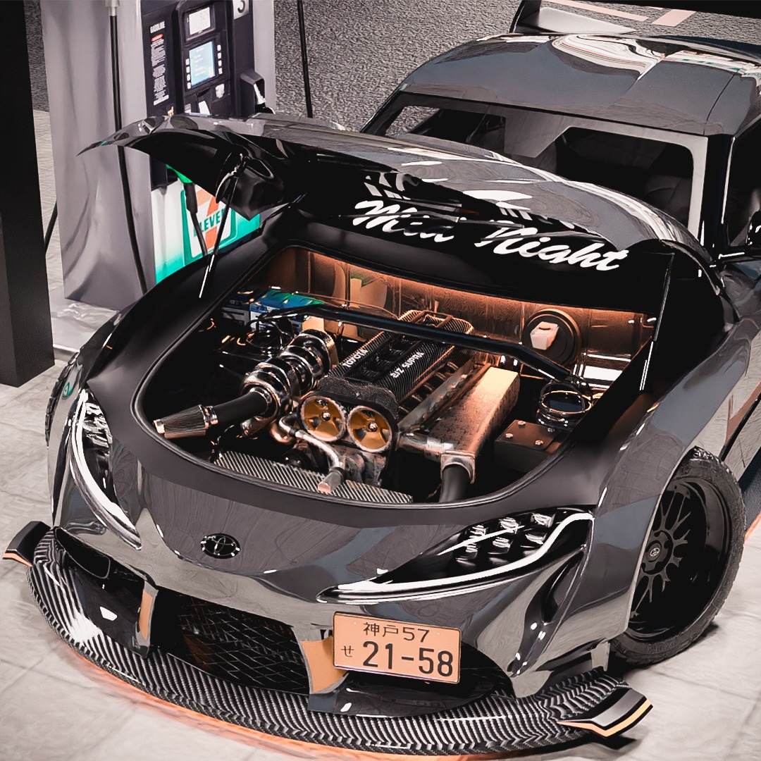 Toyota Supra MK5 Widebody 3D model rigged | CGTrader