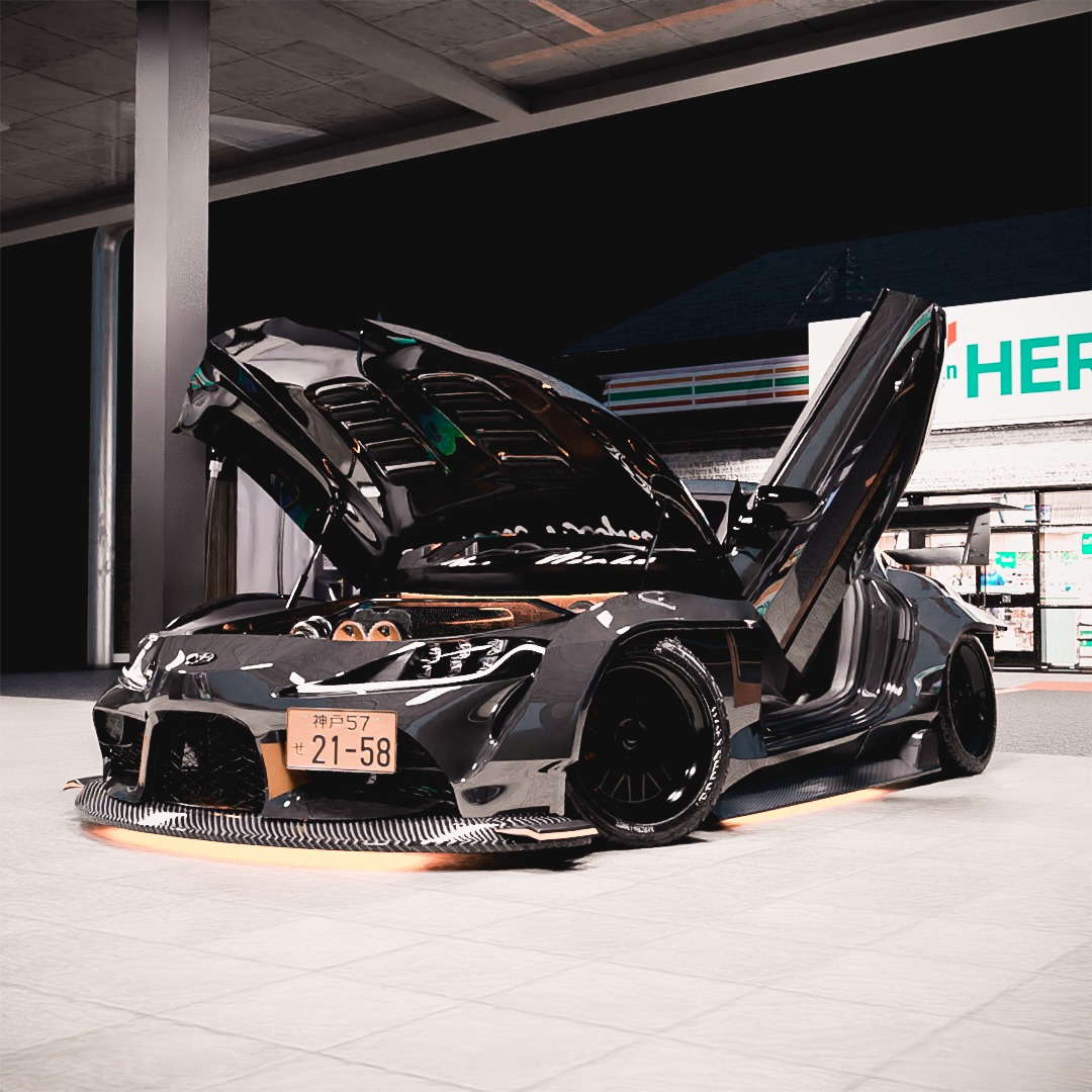 Supra Mk5 Black Widebody