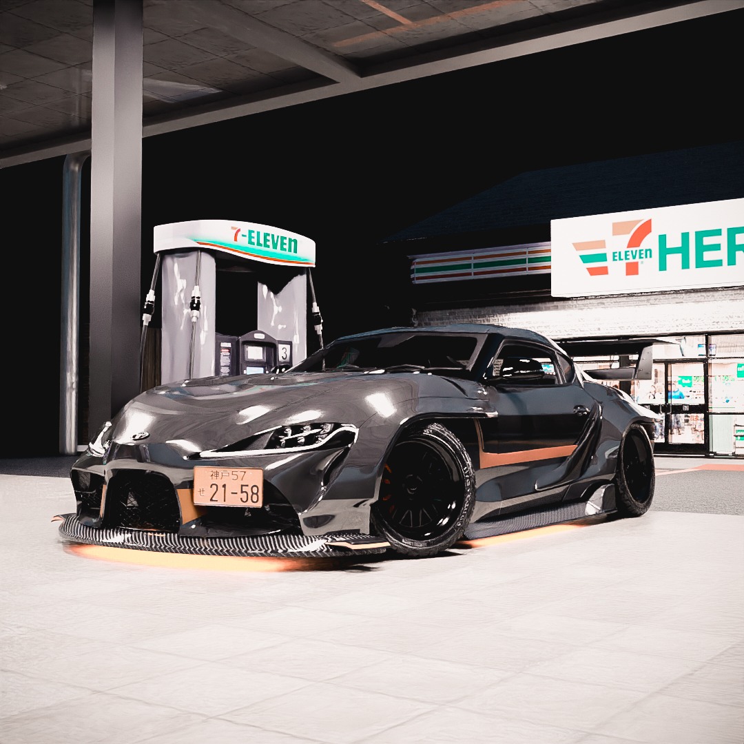 Toyota Supra MK5 Widebody 3D model rigged | CGTrader