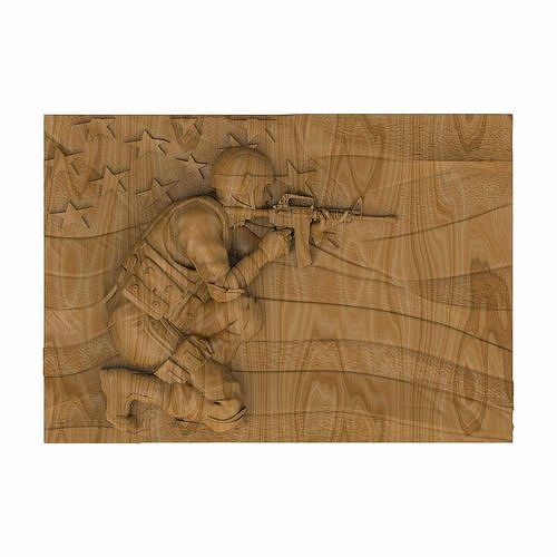 Carved panel painting STL 3D model | CGTrader