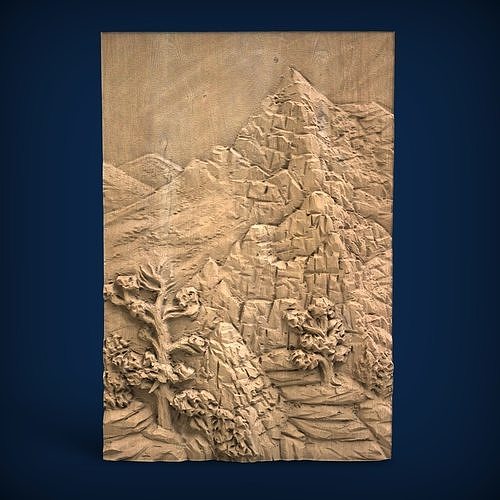 Carved panel painting STL 3D model | CGTrader