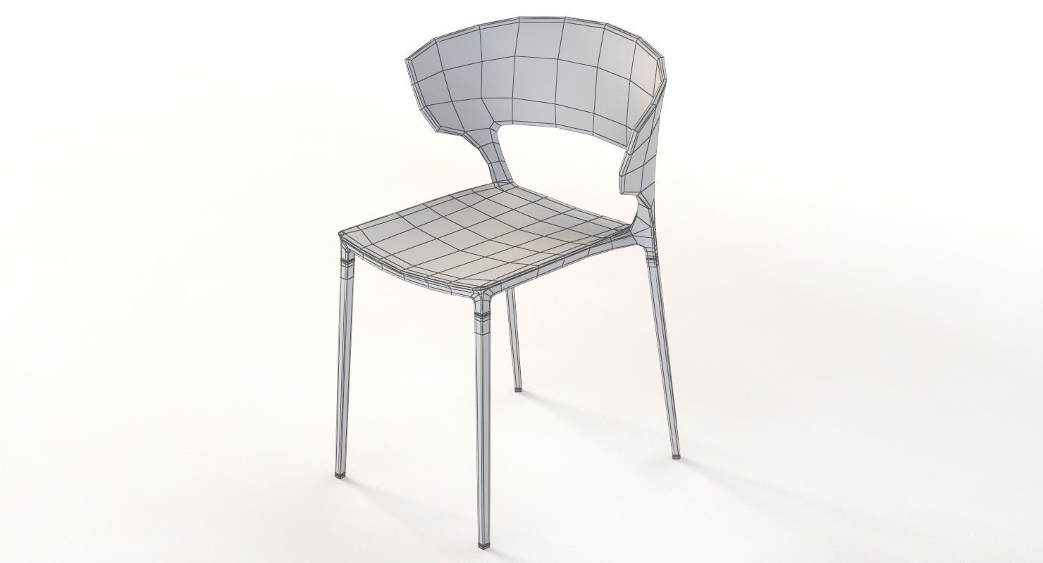 Desalto Koki Stacking Chair 3D model | CGTrader