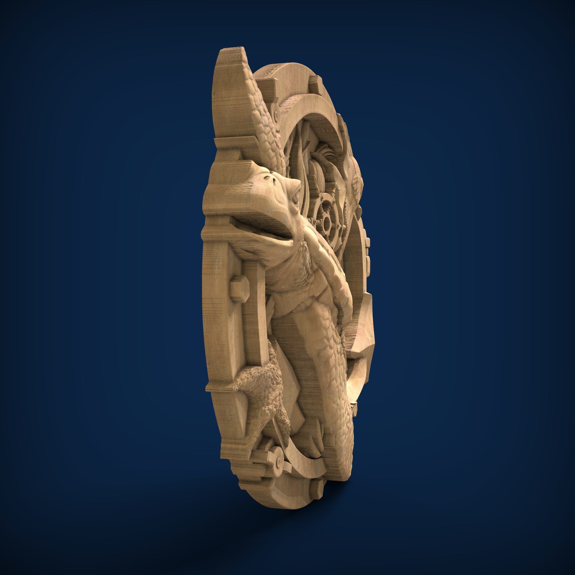 Carved panel painting STL 3D model | CGTrader