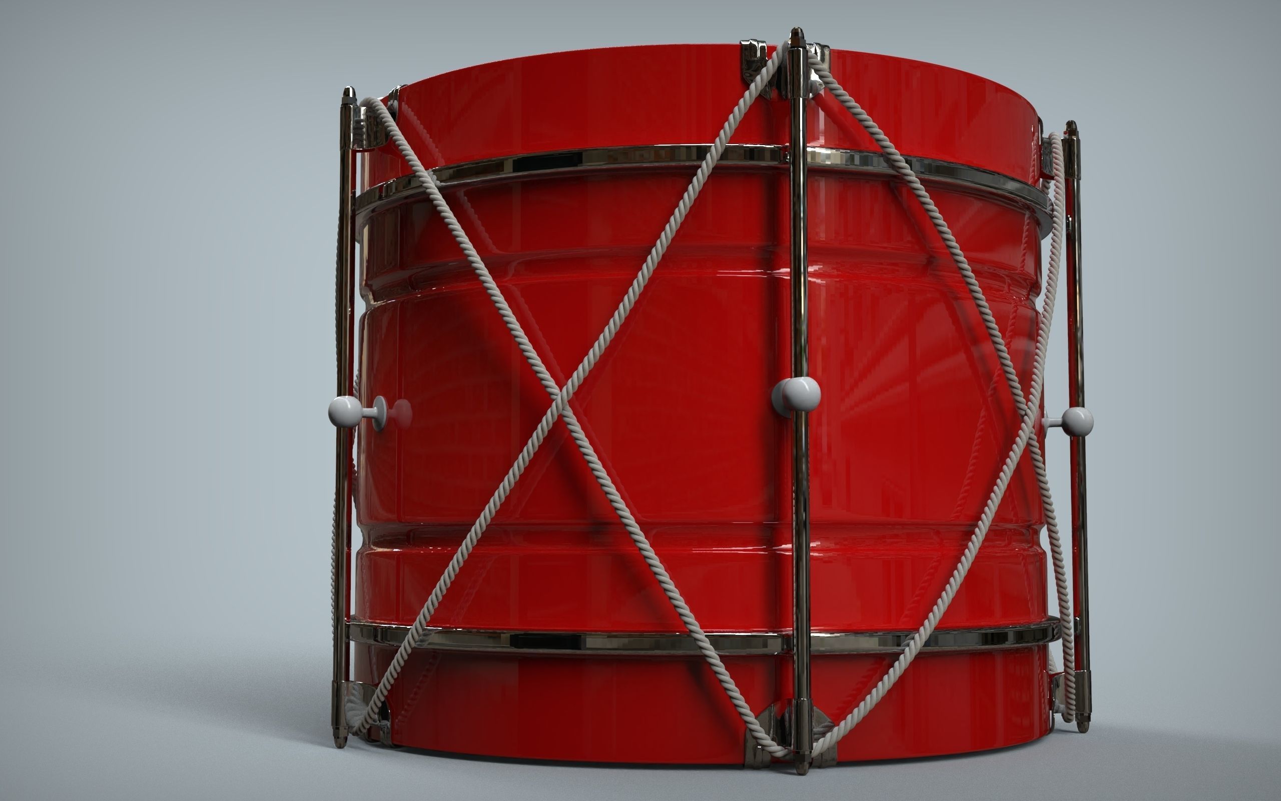 Single Drum 3D model 3D printable | CGTrader