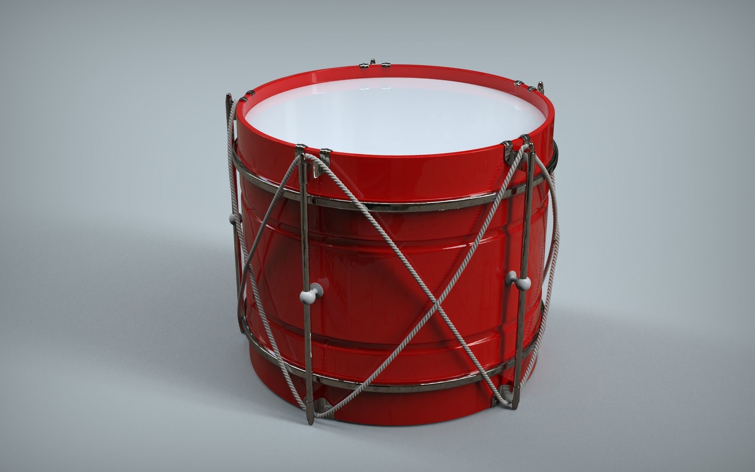 Single Drum 3D model 3D printable | CGTrader