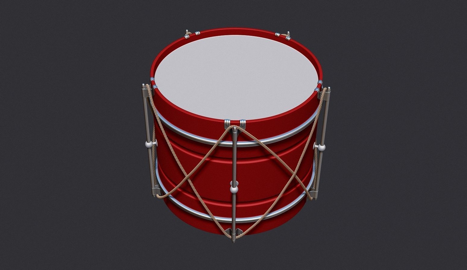 Single Drum 3D model 3D printable | CGTrader